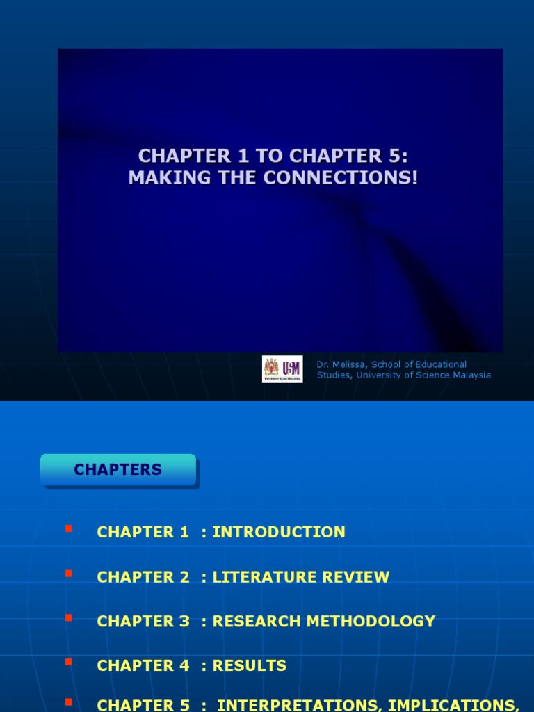 Chapter 1 To Chapter 5making The Connections | PDF | Validity ...