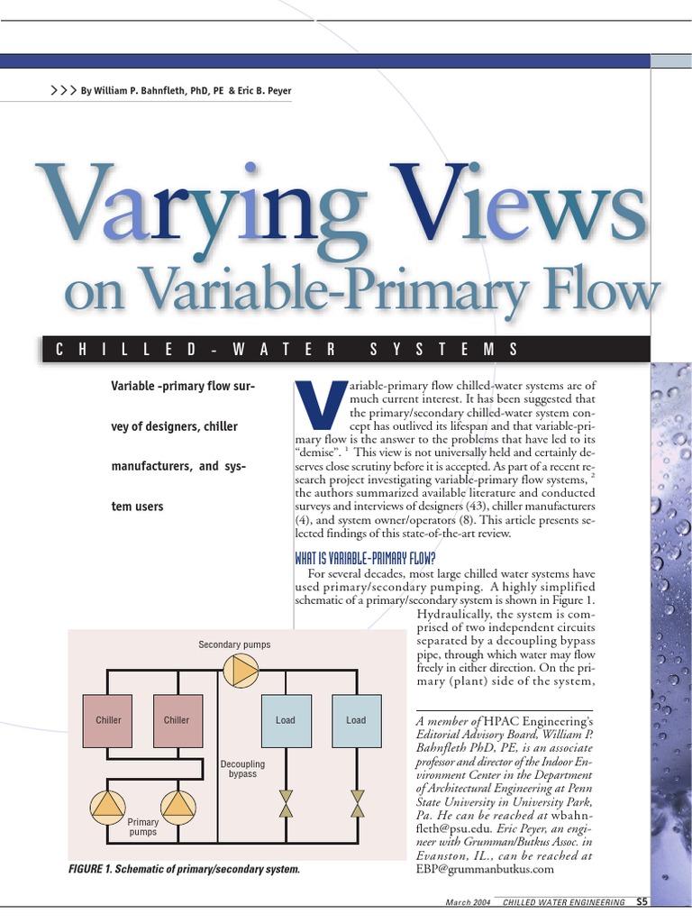 V G I S: On Variable-Primary Flow | PDF | Air Conditioning | Pump