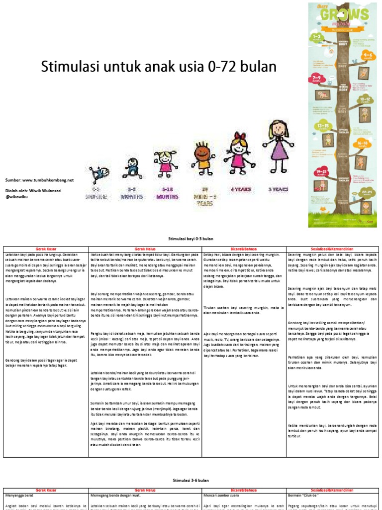 Stimulasi Anak Usia 0 72 Bulan 2 Pdf