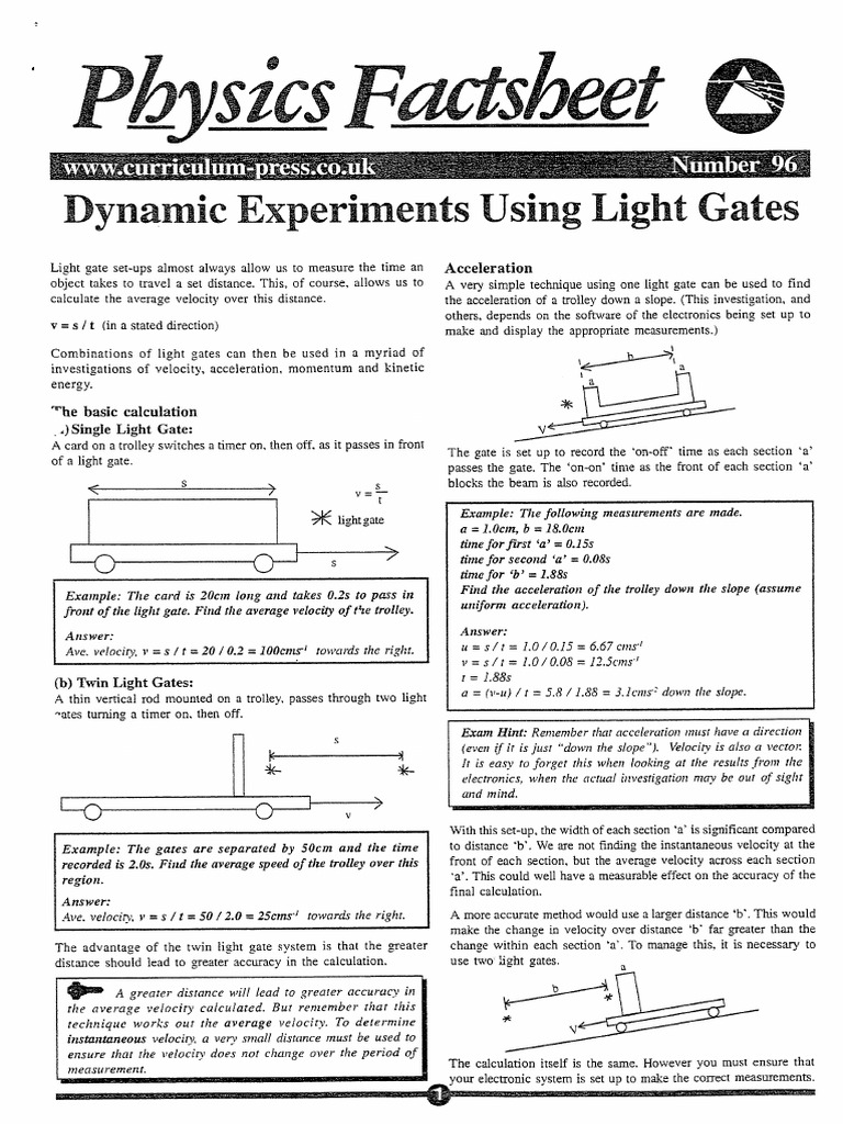 Light Gates PDF | PDF