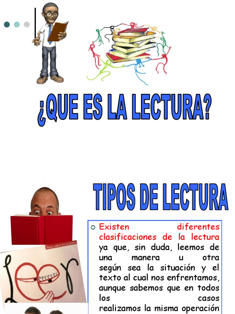Tipos de Lectura | PDF | Lectura (proceso) | Comunicación humana