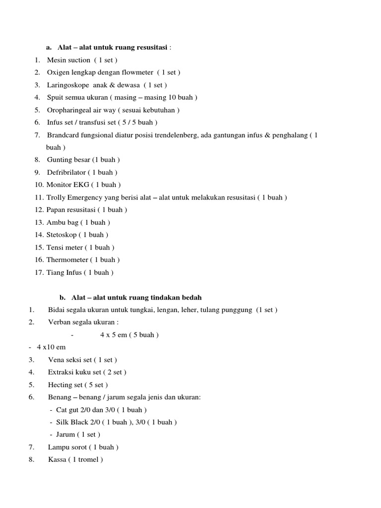 Alat Medis Igd | PDF