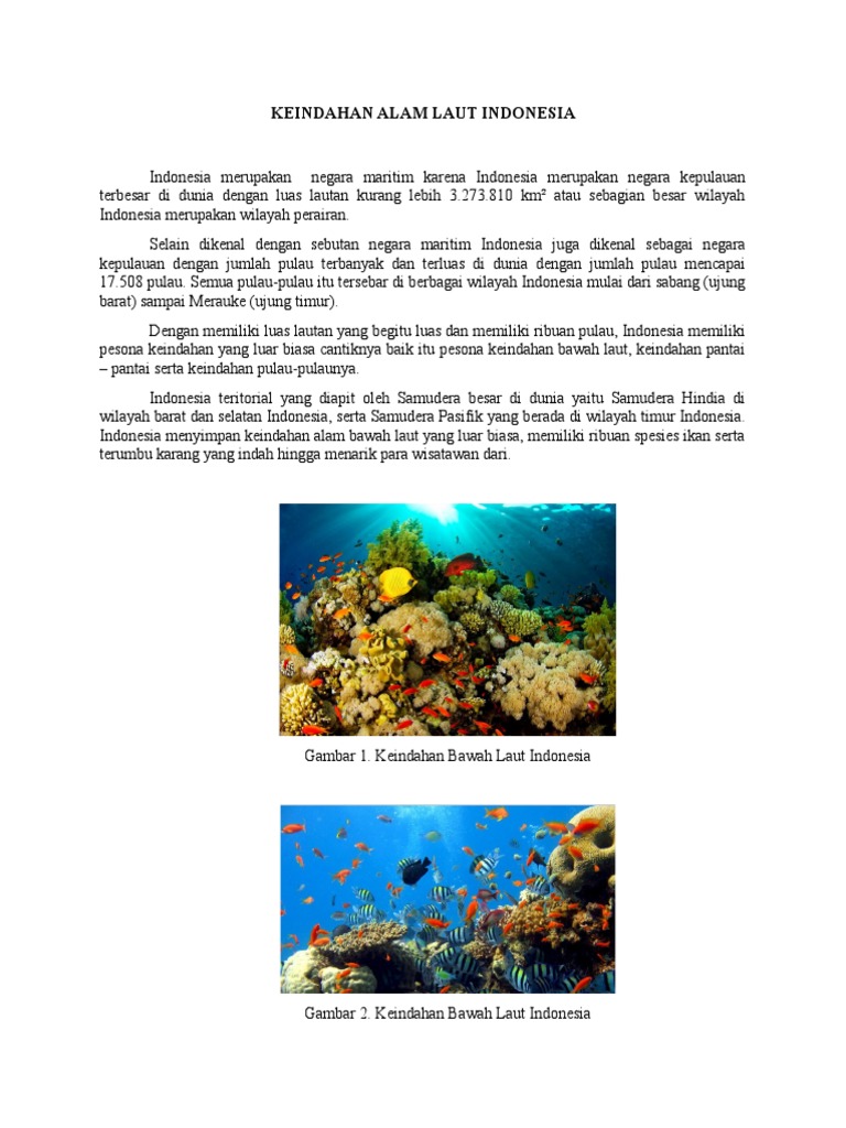 Keindahan Laut dan Pantai Indonesia | PDF