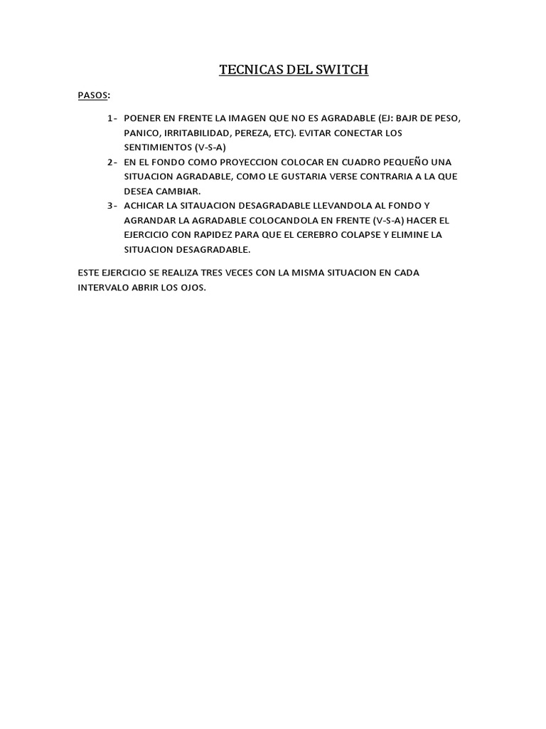 Ejercicio de Switch o Tris - Tras | PDF