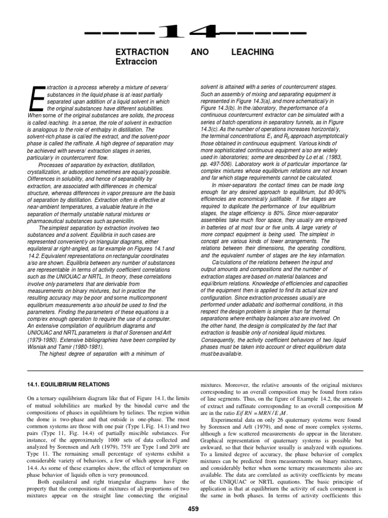 Extraction and leaching processes explained | PDF | Physical Chemistry ...