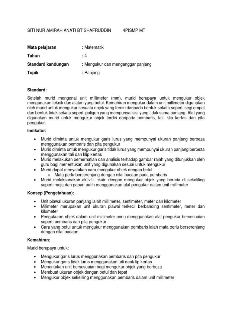 Merungkai Standard | PDF