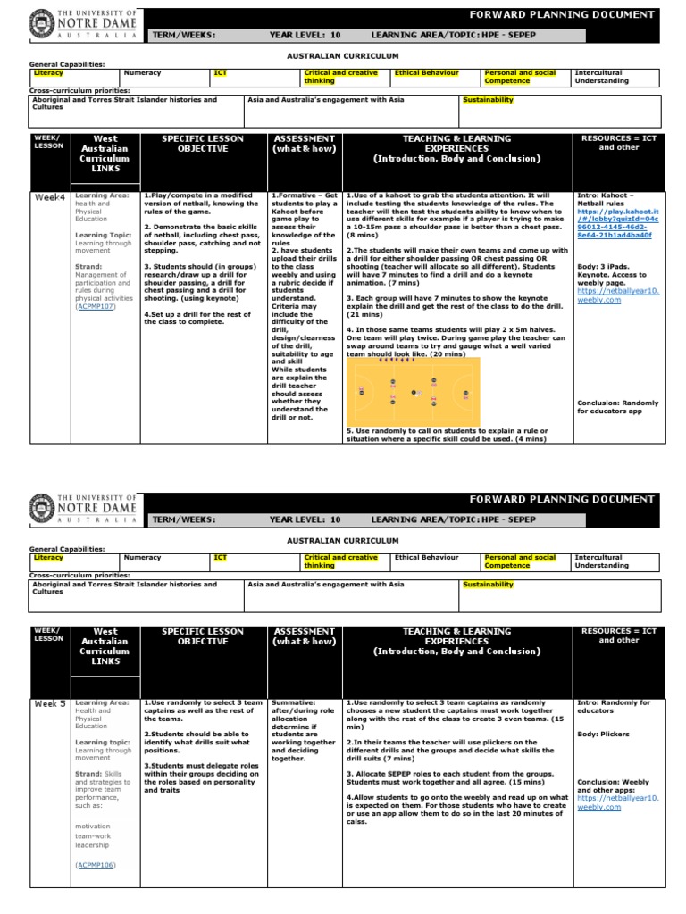 Forward Planning Documents | PDF | Educational Technology | Curriculum