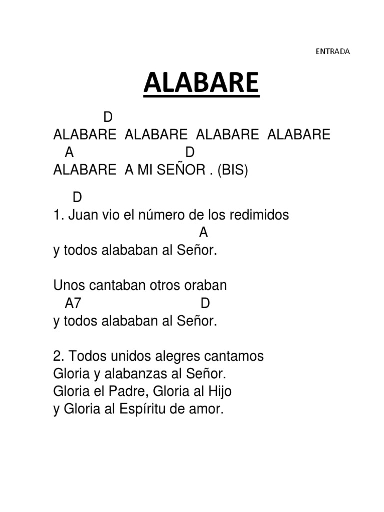 Alabare Alabare | PDF