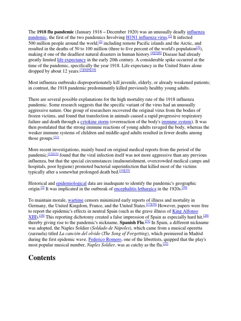 1918 Flu Pandemic Overview and Impact | PDF | 1918 Flu Pandemic ...