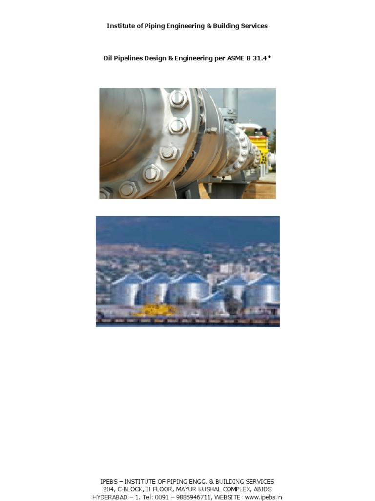 Oil Pipeline Engineering Course | PDF | Pipeline Transport | Pipe (Fluid Conveyance)