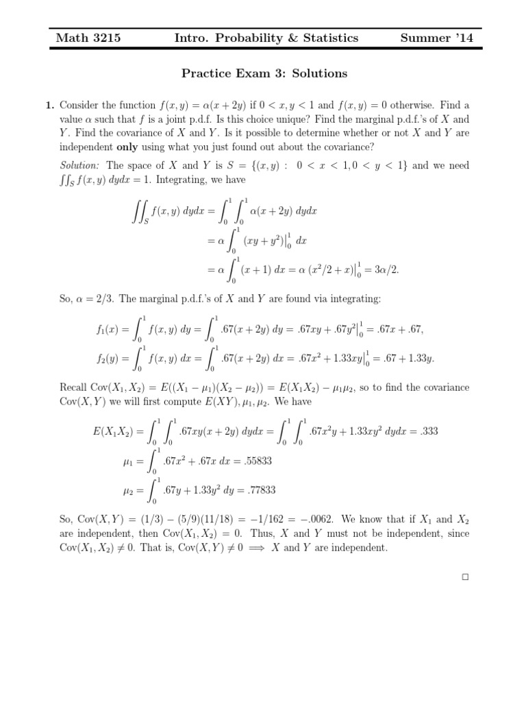 Probability Cheatsheet Pdf Covariance Normal Distribu - vrogue.co