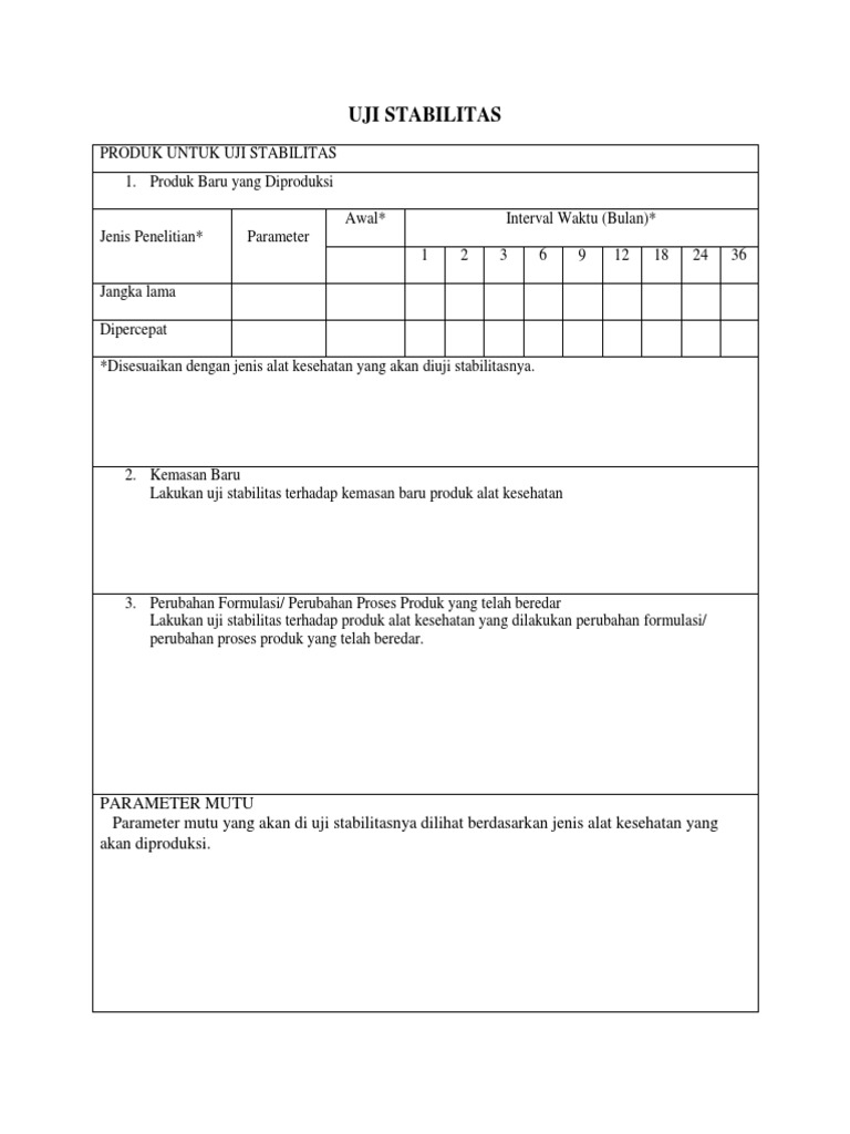 Stability Testing Procedures for New and Modified Medical Devices | PDF
