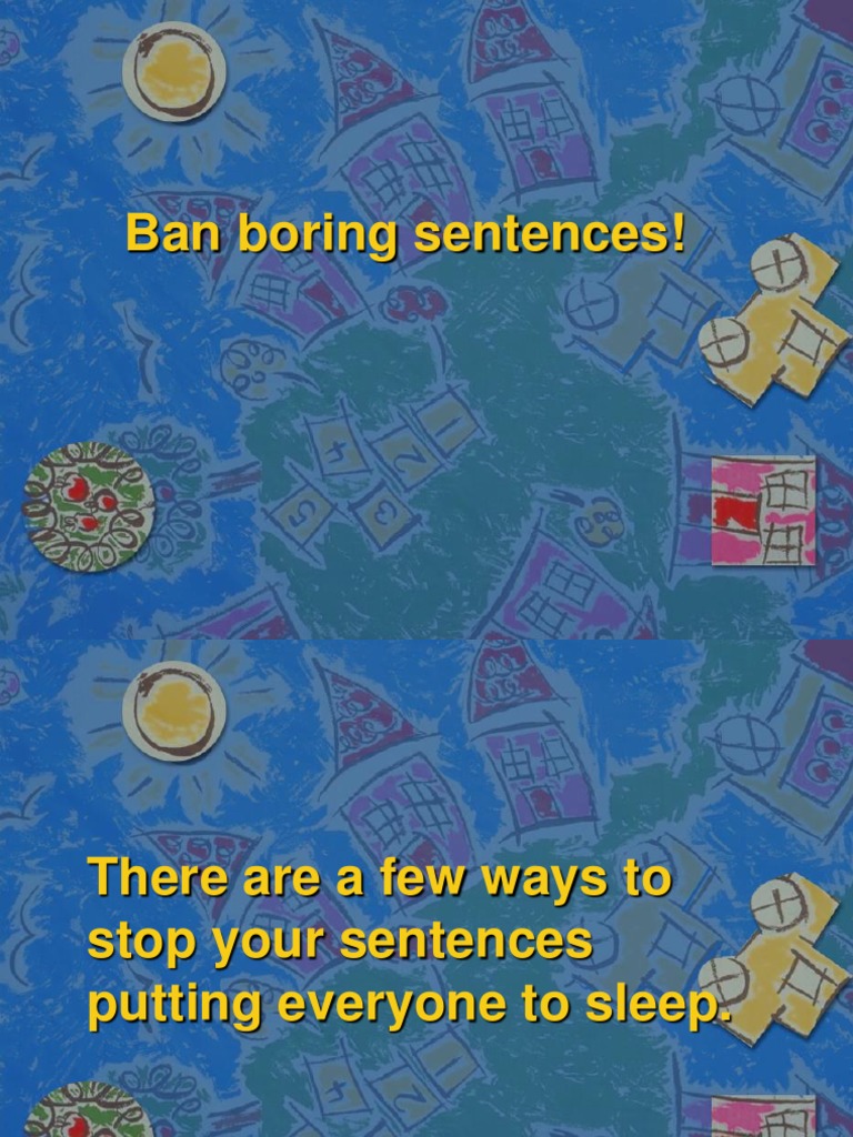 Ban Boring Sentences | PDF