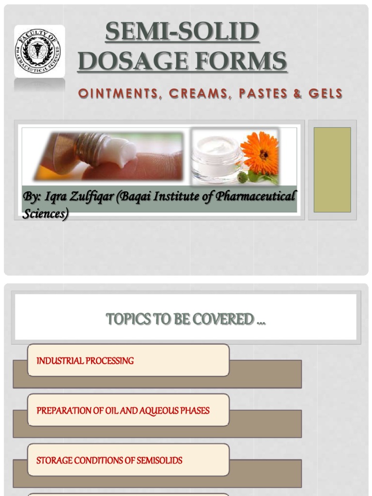 Semi Solid 141123233038 Conversion Gate01 | PDF | Topical Medication | Gel