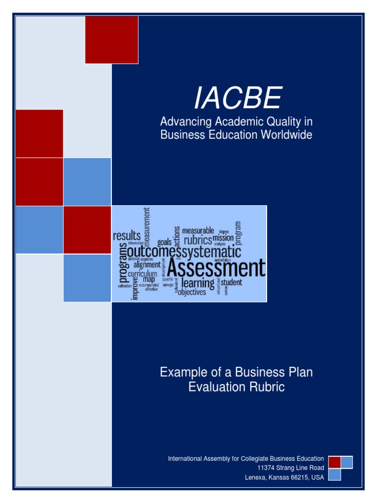 Business Plan Rubric | Rubric (Academic) | Evaluation