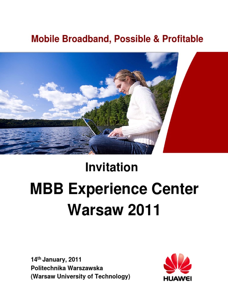 Invitation of Huawei MBB Truckshow 2011 | PDF | Lte (Telecommunication ...
