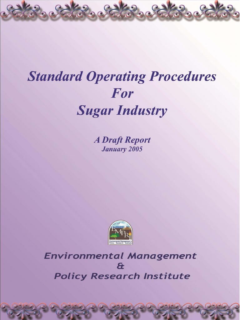 Standard Operating Procedures For Sugar Industry PDF | PDF ...