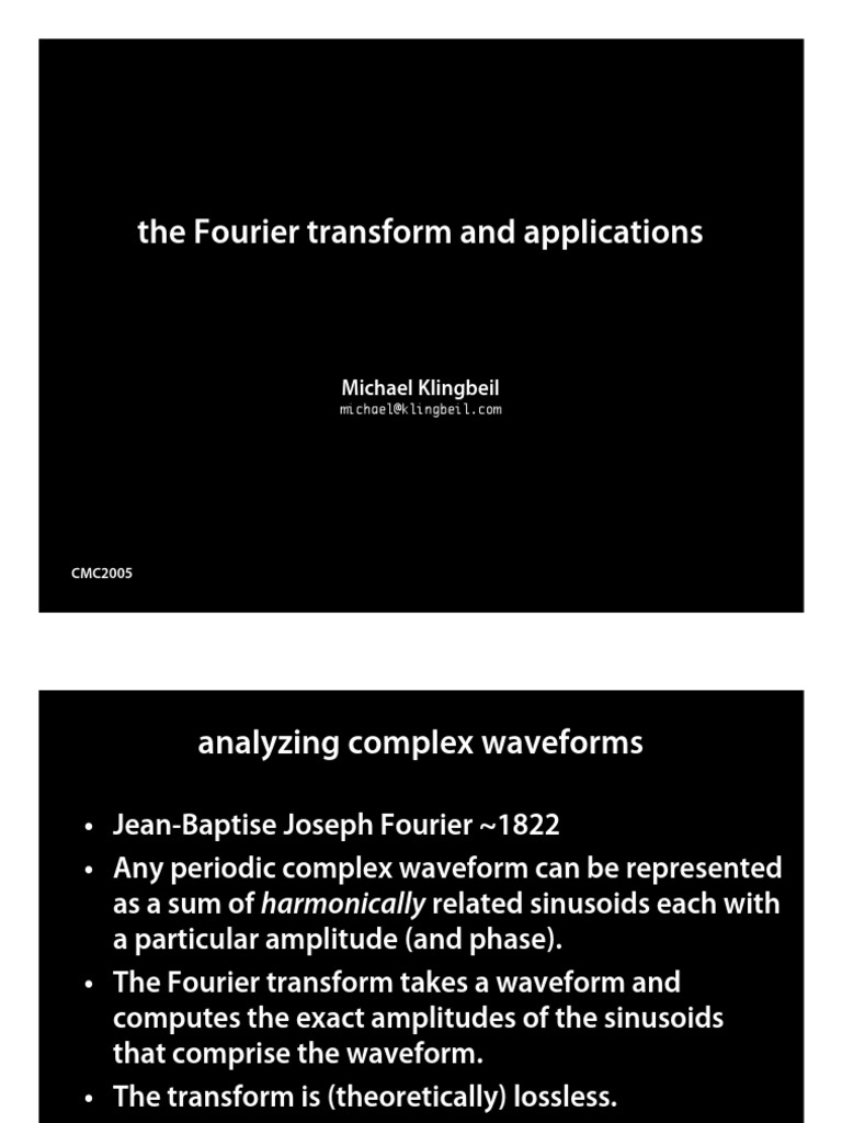 FFT Theory | PDF | Fourier Transform | Discrete Fourier Transform