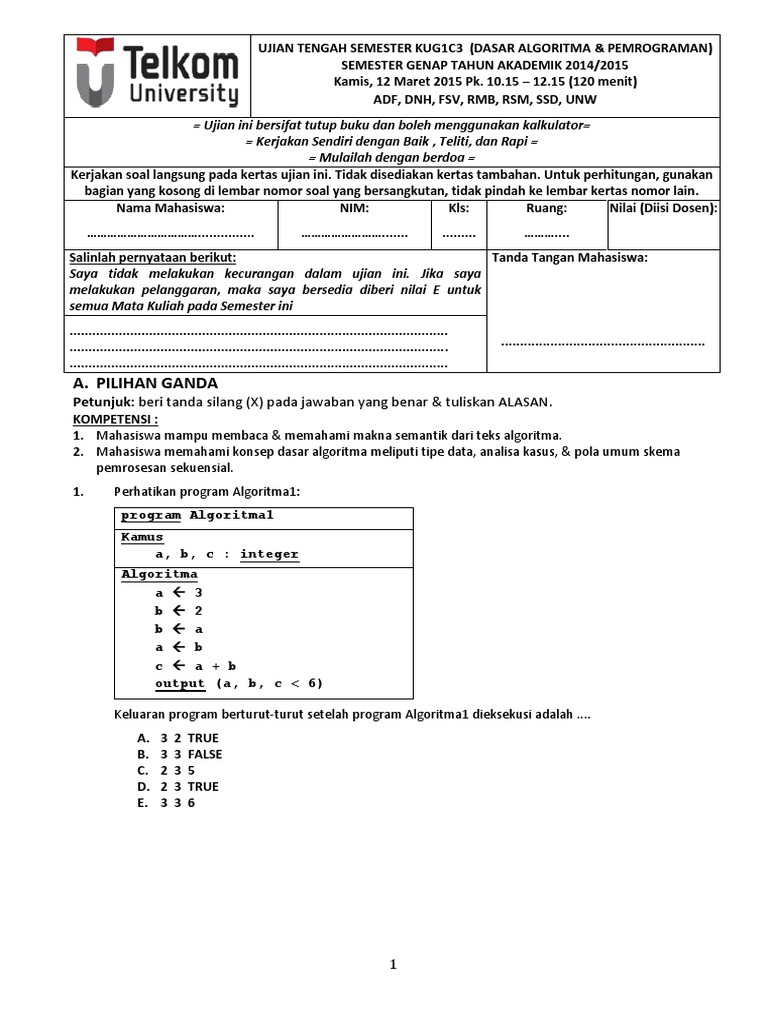 Uts Daspro 1415 | PDF