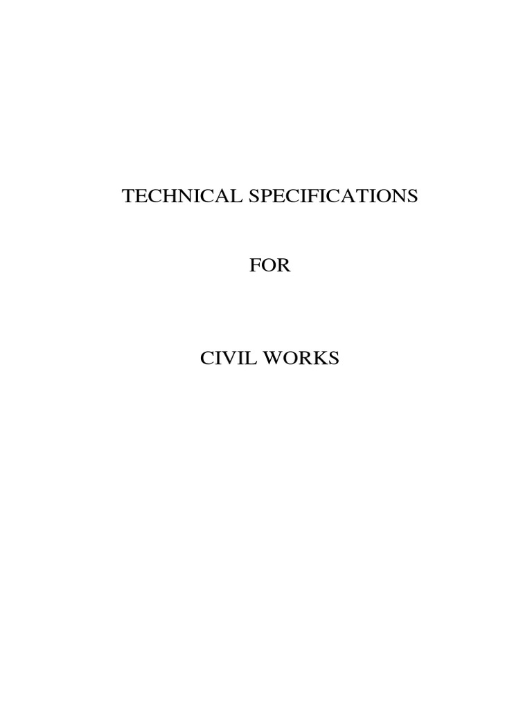 Specifications For Excavation and Earthwork | PDF | Concrete ...