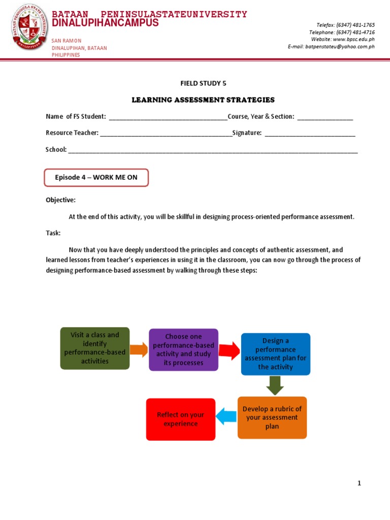 FS 5 Episode 4 | Download Free PDF | Educational Assessment | Rubric ...