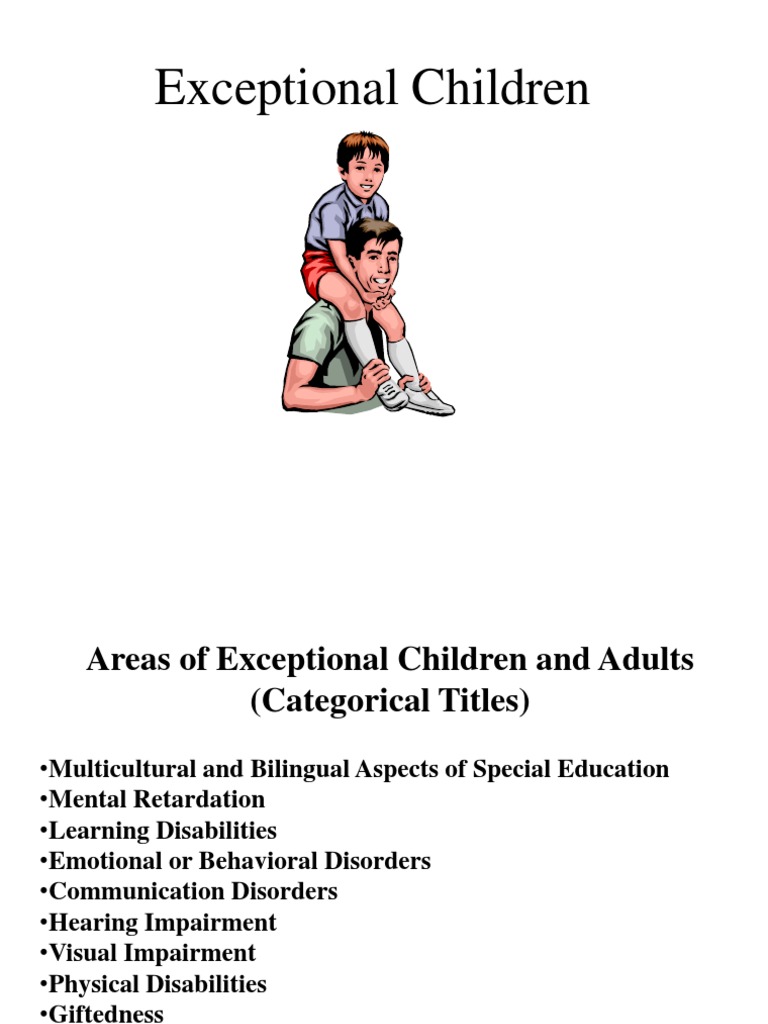 Exceptionalities Overview | PDF | Intellectual Giftedness | Visual ...