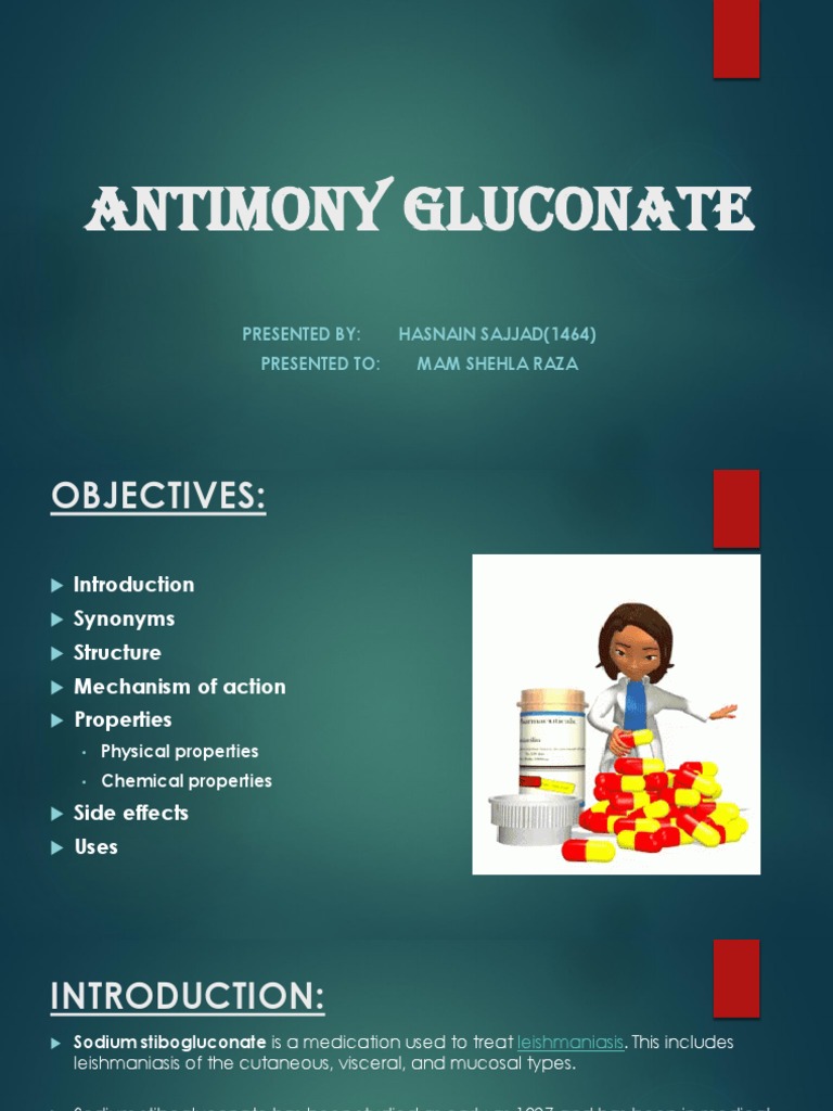 Antimony Gluconate | Pharmacology | Medical Treatments