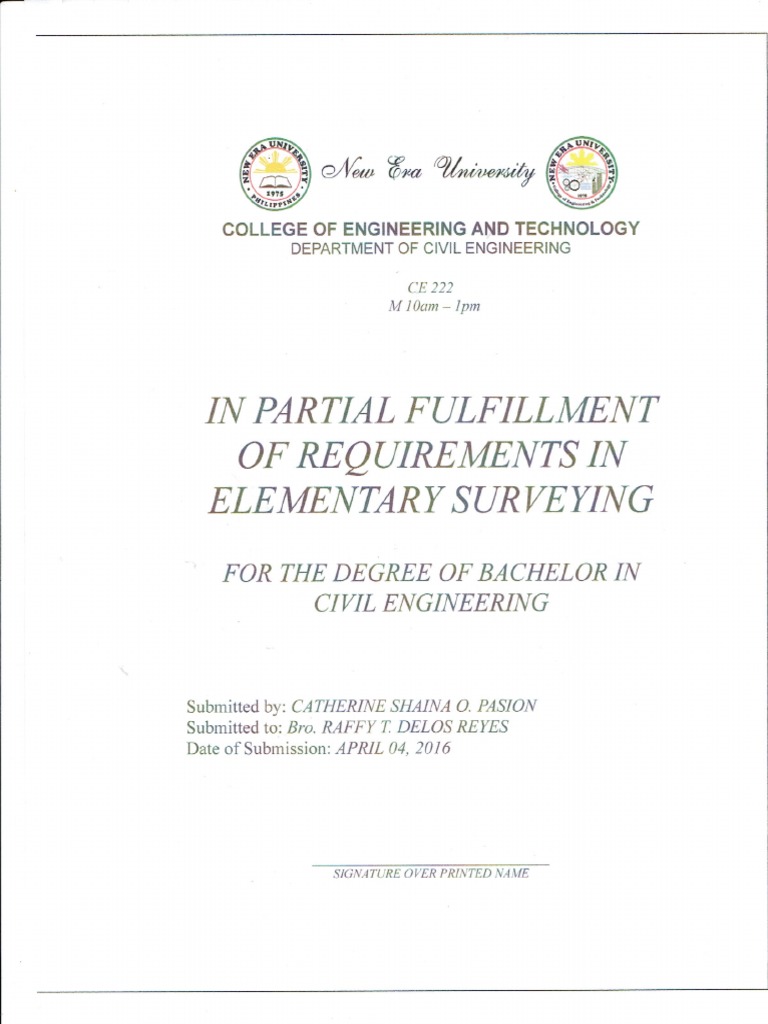 Elementary Surveying CE BOARD PROBLEMS | PDF
