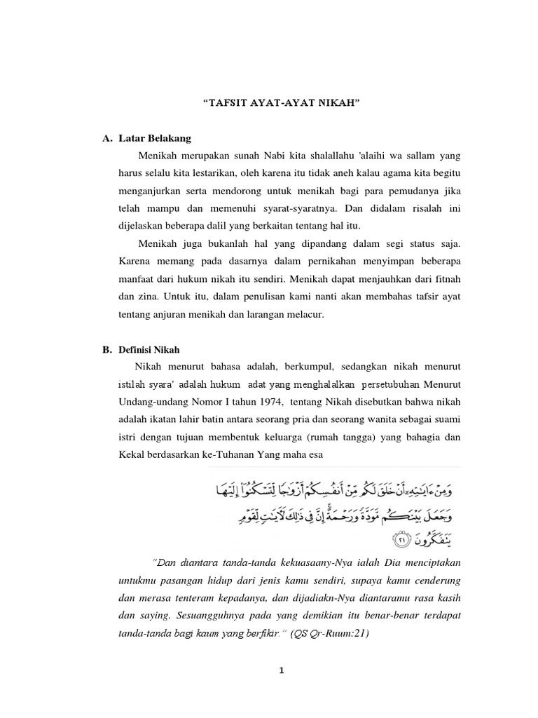 111 Ayat Nikah | PDF