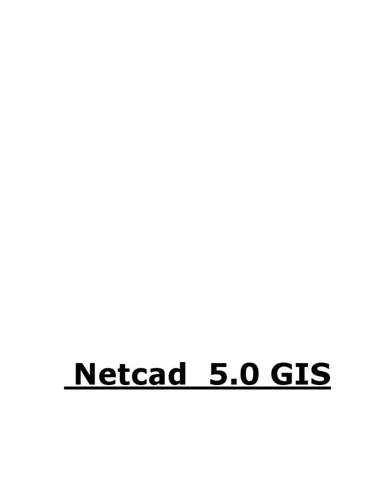 NetCAD GIS Eğitim | PDF