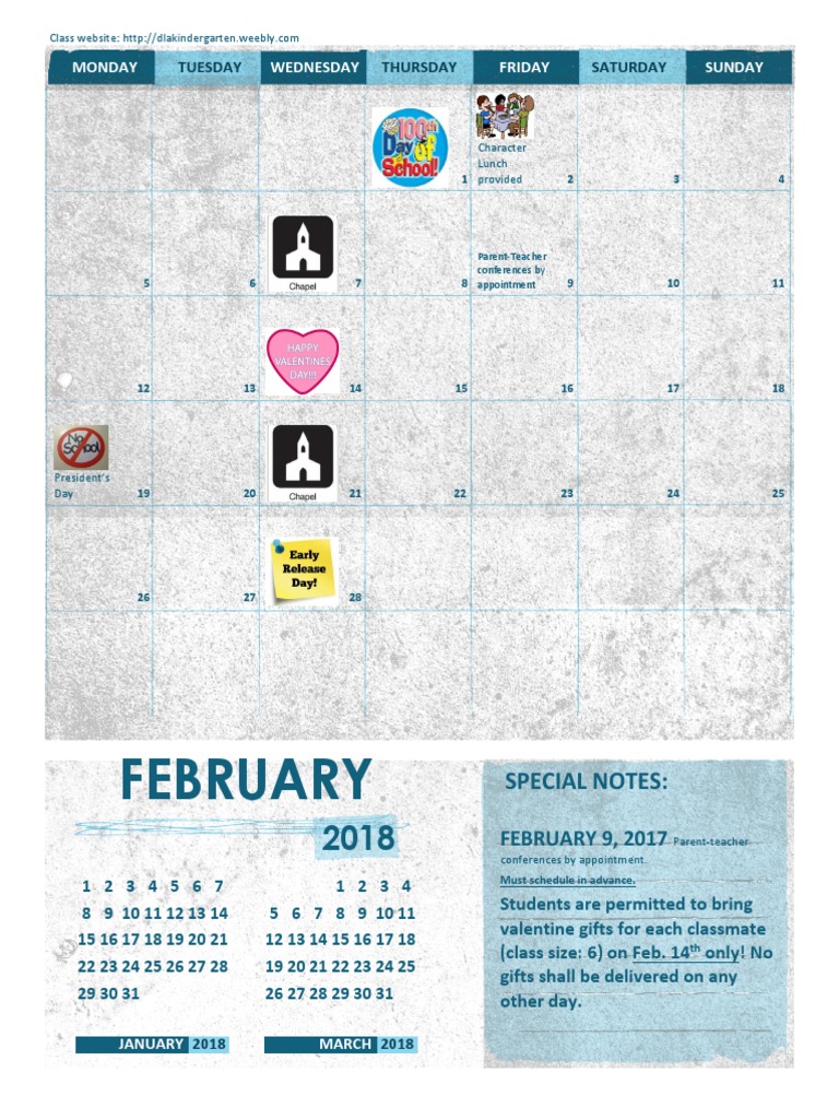 February: Tuesday Thursday Saturday | PDF