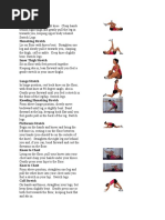 Dynamic Stretching and Static Exercises | PDF | Wellness | Science & Mathematics
