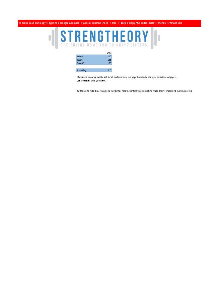 Greg Nuckols' 28 Free Programs Guide | PDF | Individual Sports | Human ...