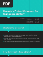 Google's Project Oxygen Overview | PDF | Leadership | Applied Psychology