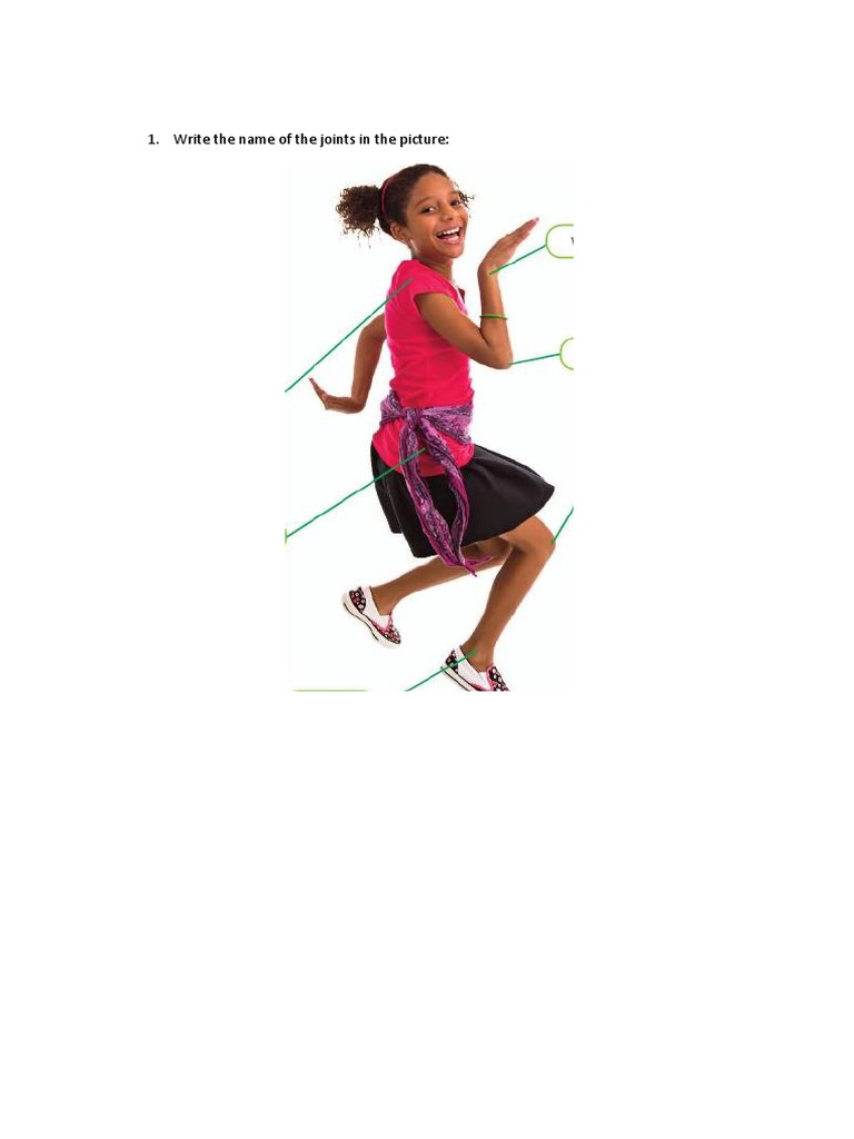 Write The Name of The Joints in The Picture | PDF
