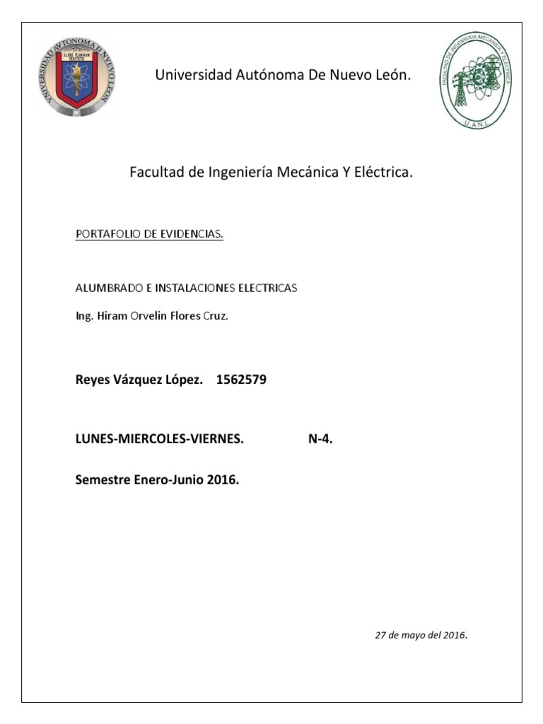 Portada para Portafolio UANL FIME | PDF