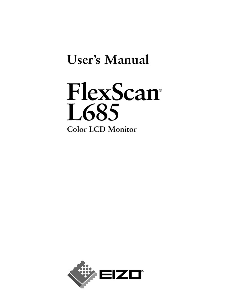 User's Manual: Color LCD Monitor | PDF | Display Resolution | Ac Power ...