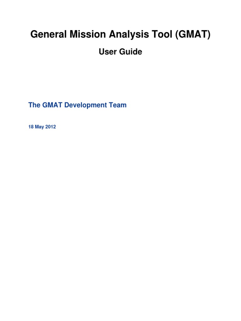 GMAT User Guide PDF | PDF | Graphical User Interfaces | Matlab