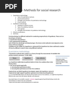 Psychology - Research Methodology Notes | PDF | Sampling (Statistics ...