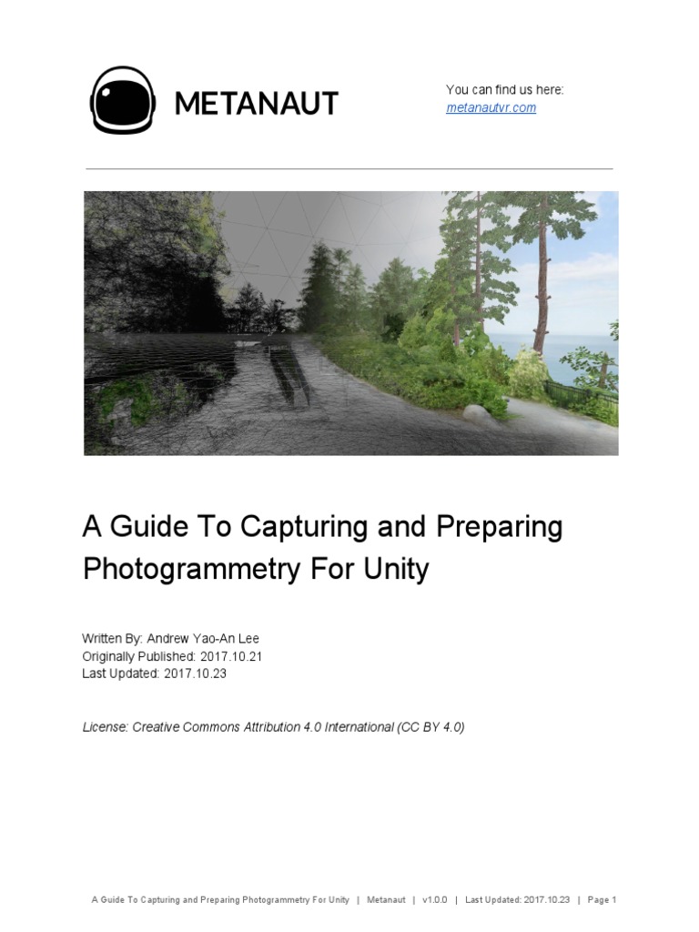 Photogrammetry Guide for Unity Users | PDF | Optics | Imaging