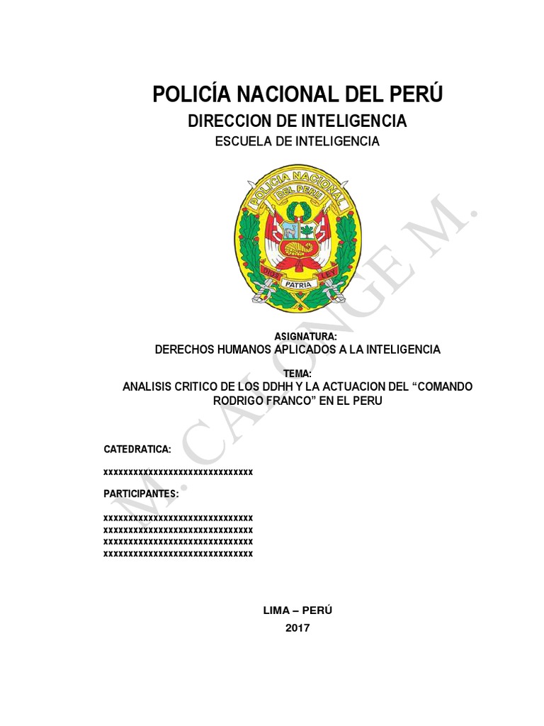 Comando Rodrigo Franco | PDF | Derechos humanos | Policía