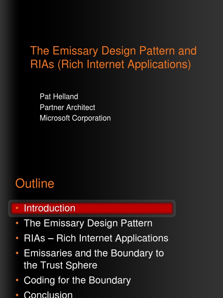 080808a RIA Emissaries Short | PDF | Rich Internet Application | Websites