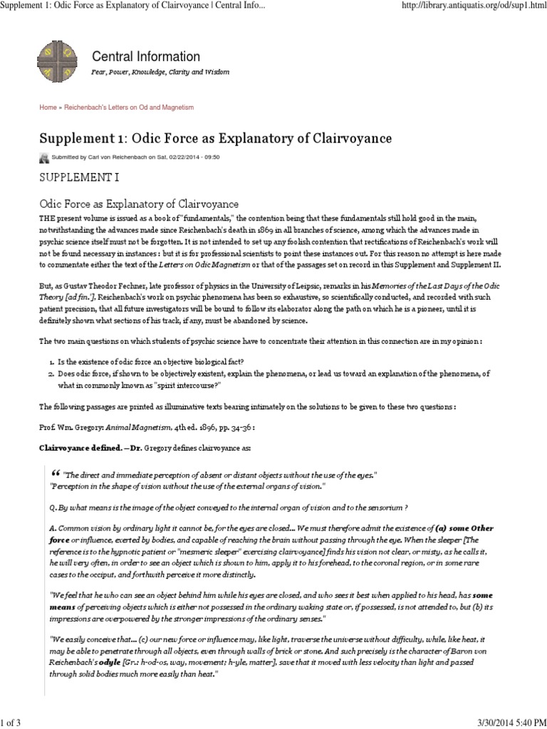 Odic Force | PDF | Germanic Mythology | Norse Paganism