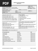 Iep Deped Format | PDF | Individualized Education Program | Learning