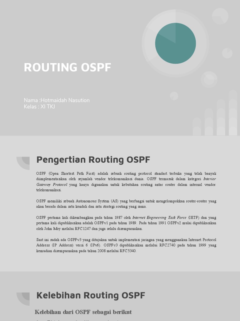 Routing Ospf | PDF