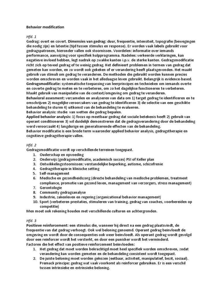 Behavior Modification | PDF