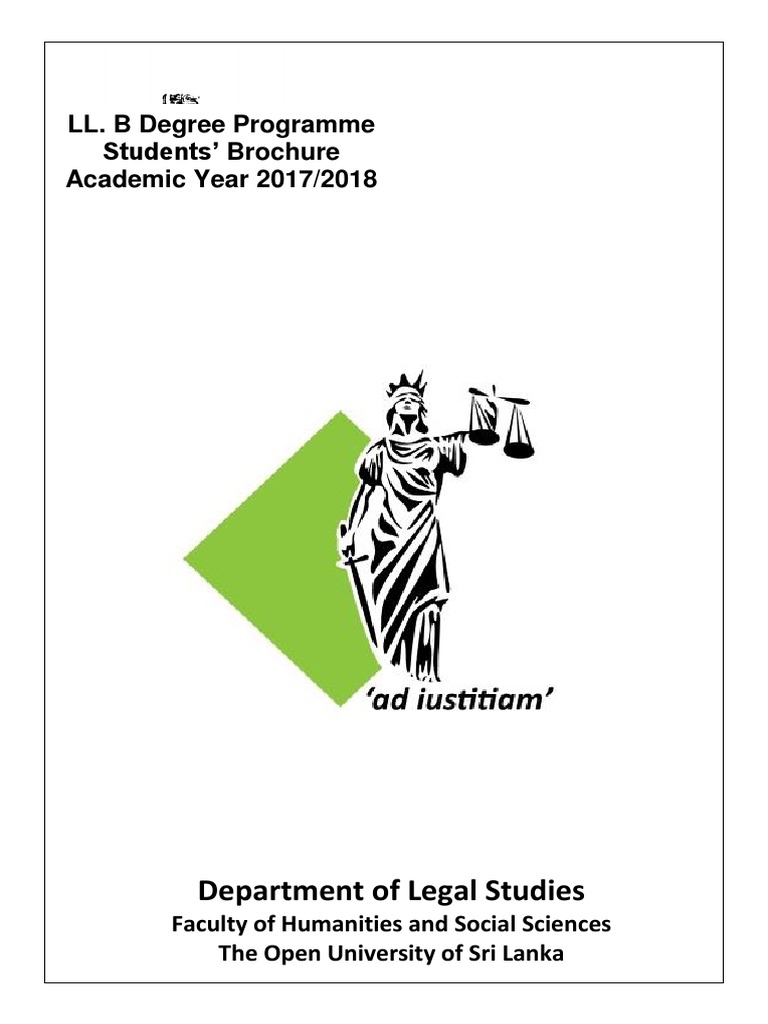 LLB Brochure 2018-English | PDF | Academic Degree | Diploma