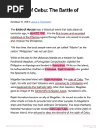 Battle of Mactan: Philippines Lapu-Lapu Mactan Island Ferdinand ...