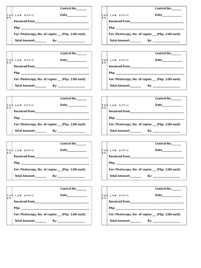 Photocopy Receipt | PDF | Business | Leisure