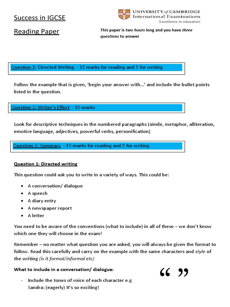 English Revision Guide | PDF | Audience | Public Speaking